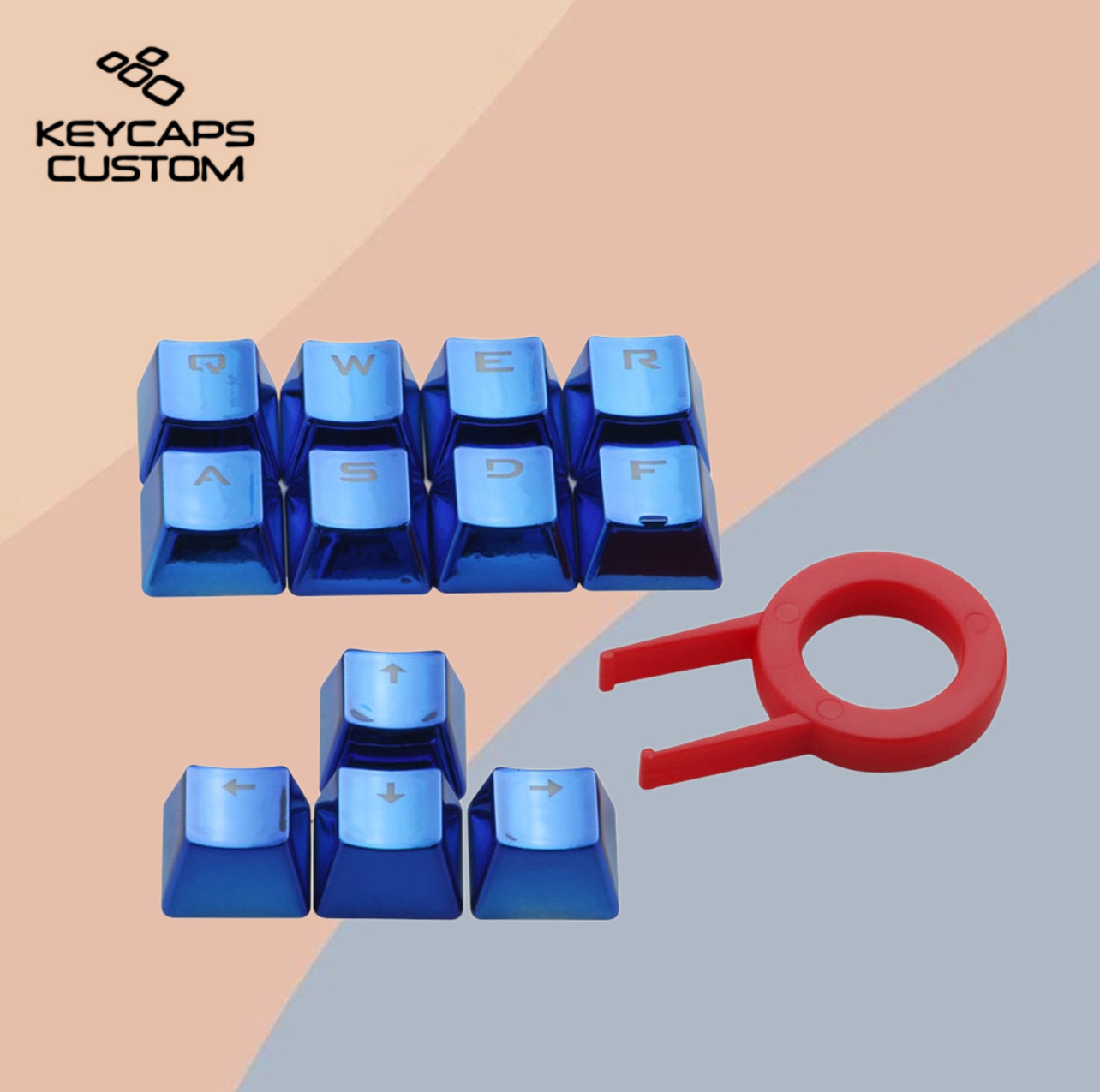 Electroplated Translucent Metal Keycaps Set