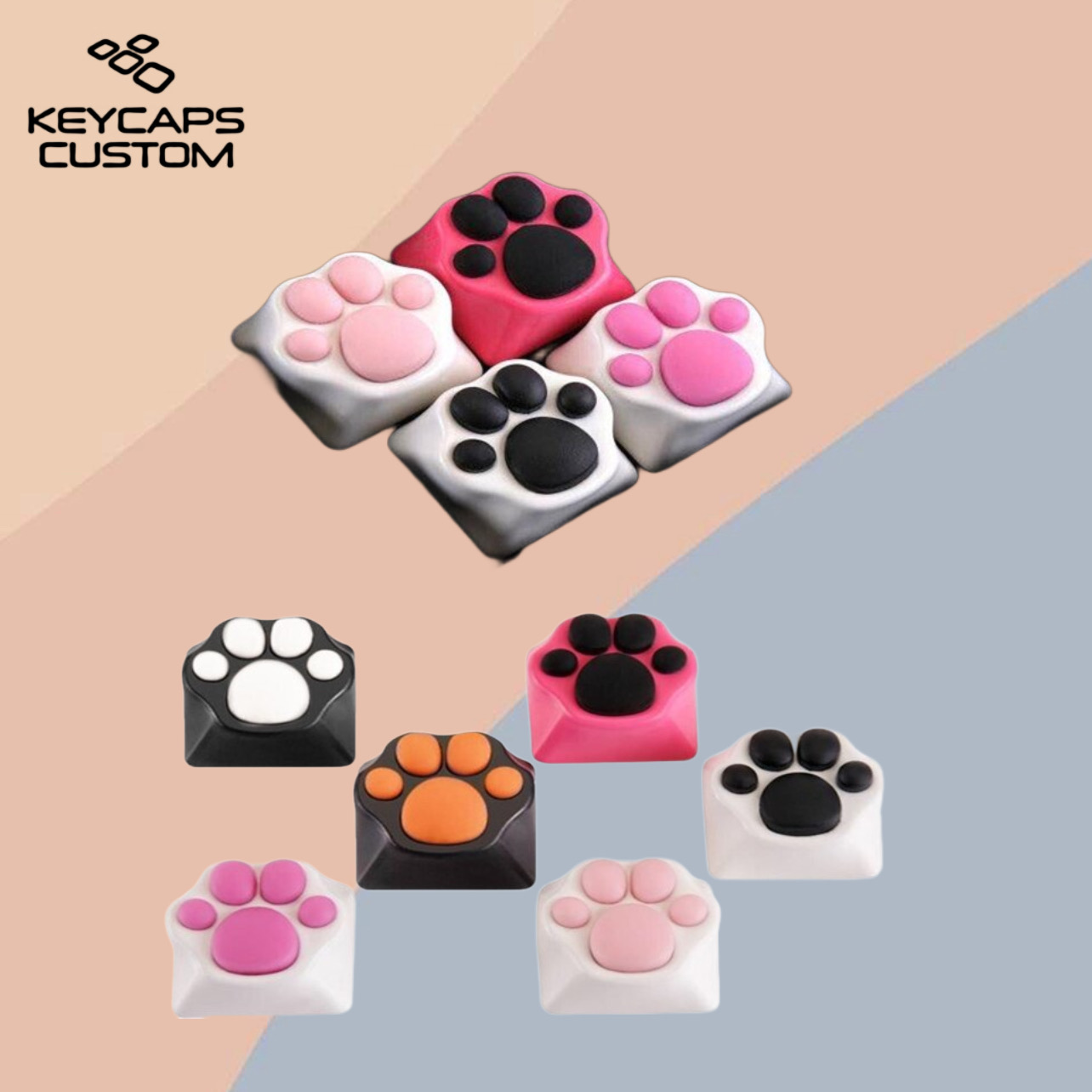 Beautiful And Cute Meow Meow Paw Single Keycaps