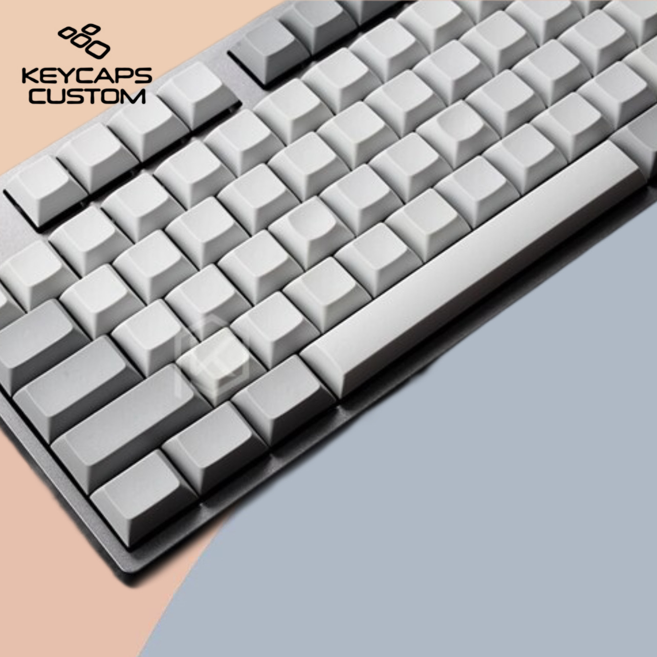 PBT Keycaps Simple Gray DSA Blank Keycaps Set