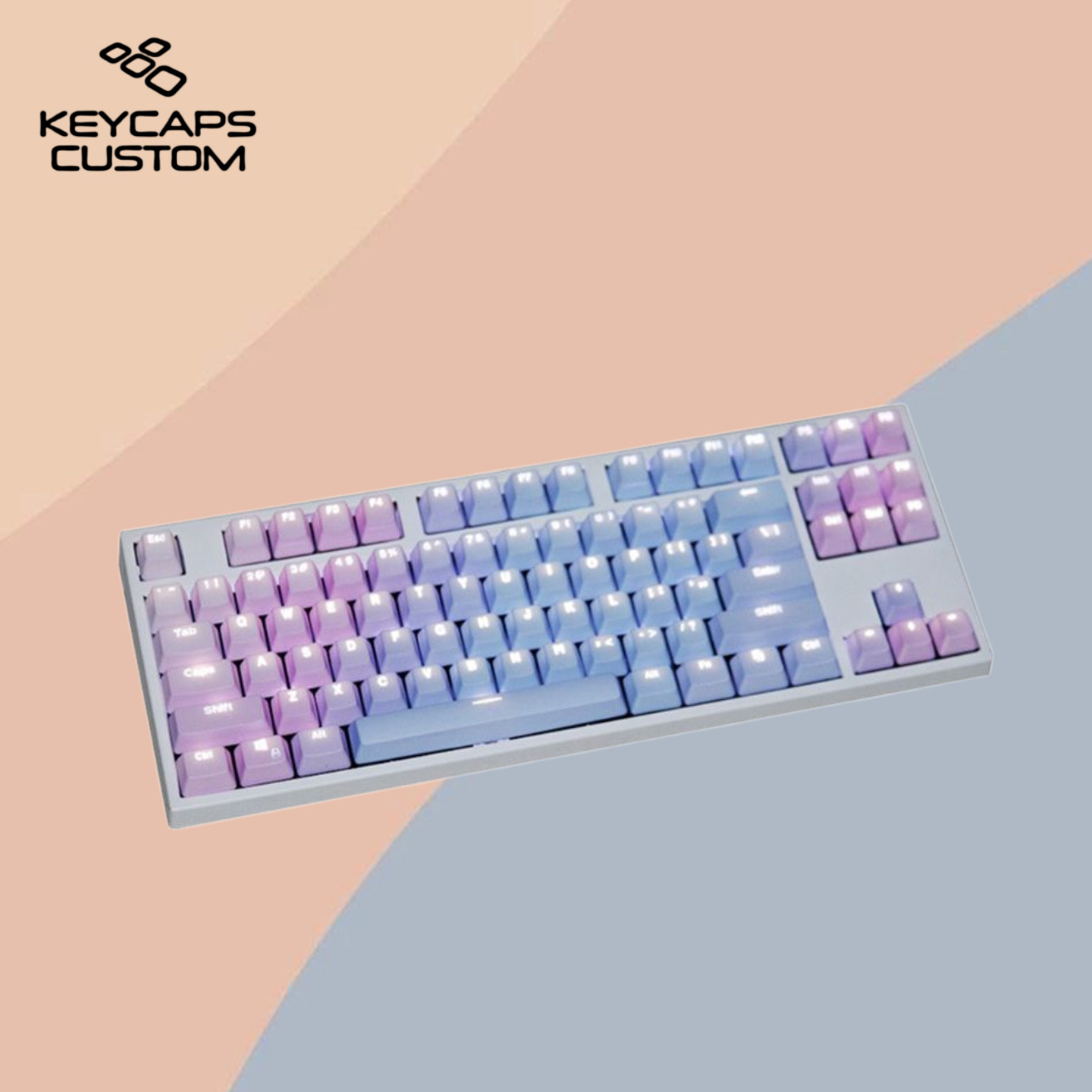 PBT Replaceable Transparent Keycaps Double Shot