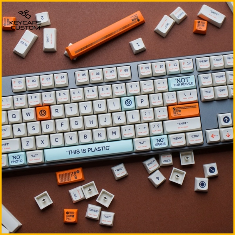 PBT Keycaps 143 Keycaps QX1 Height Dye-Subs Mechanical Keyboard