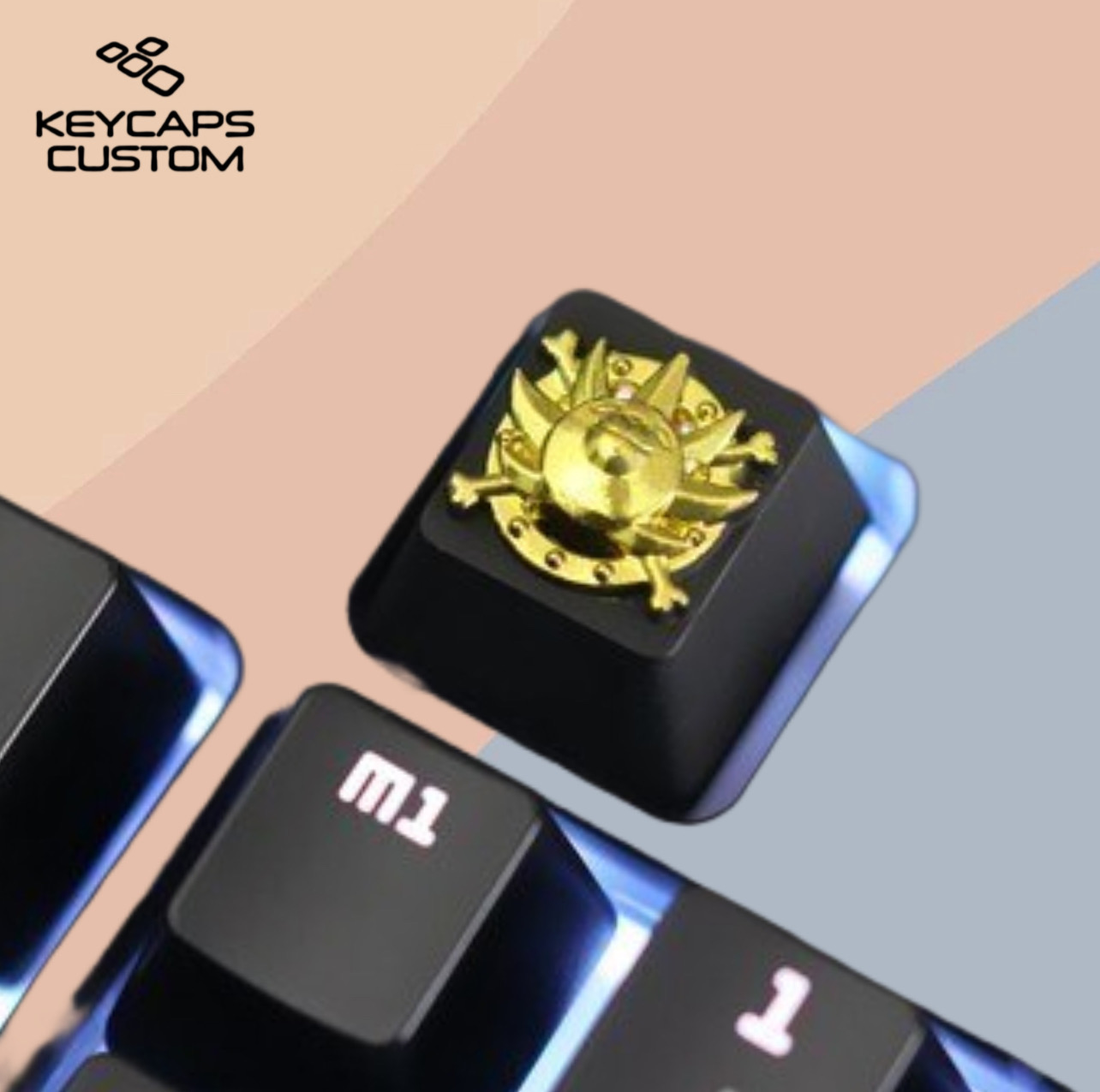 Anime Onepiece Yellow Sunny Aluminum Alloy Keycap