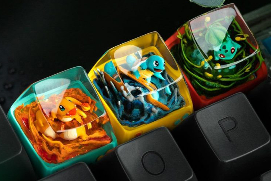 Pokemon keycaps for all the Pokemon series lovers