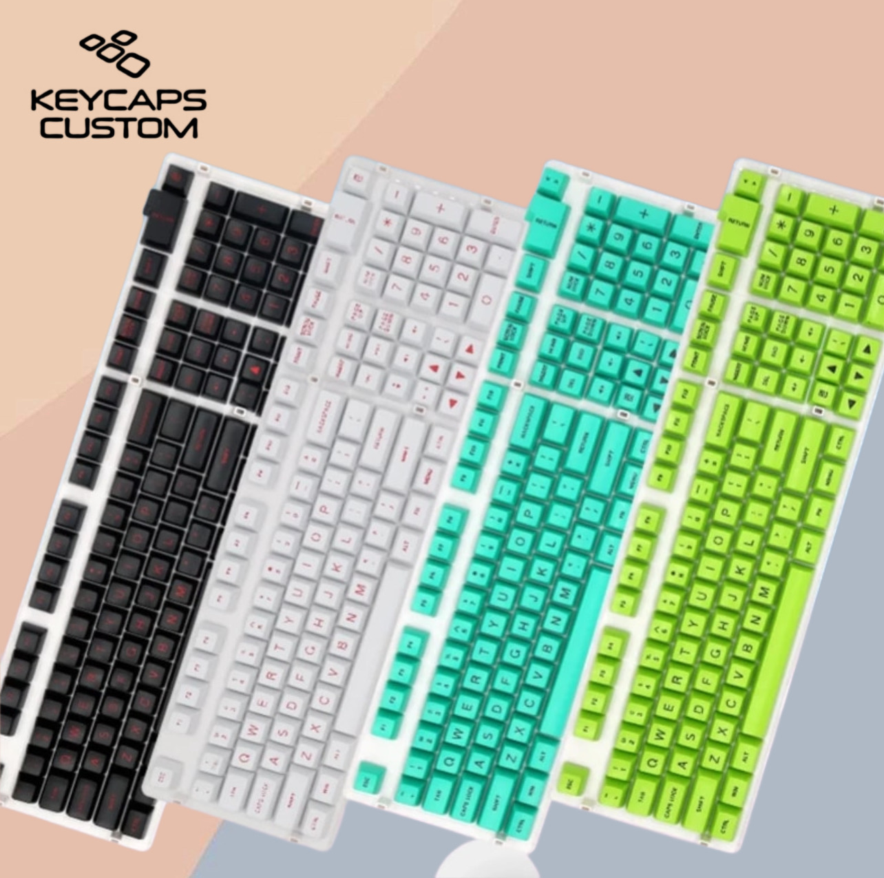 SA Profile Double Color Injection Opaque Big Font ABS Keycaps