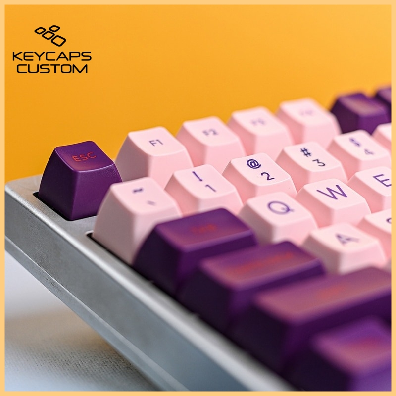 OPT Ultraviolet mix pink SA Profile PBT keycaps set