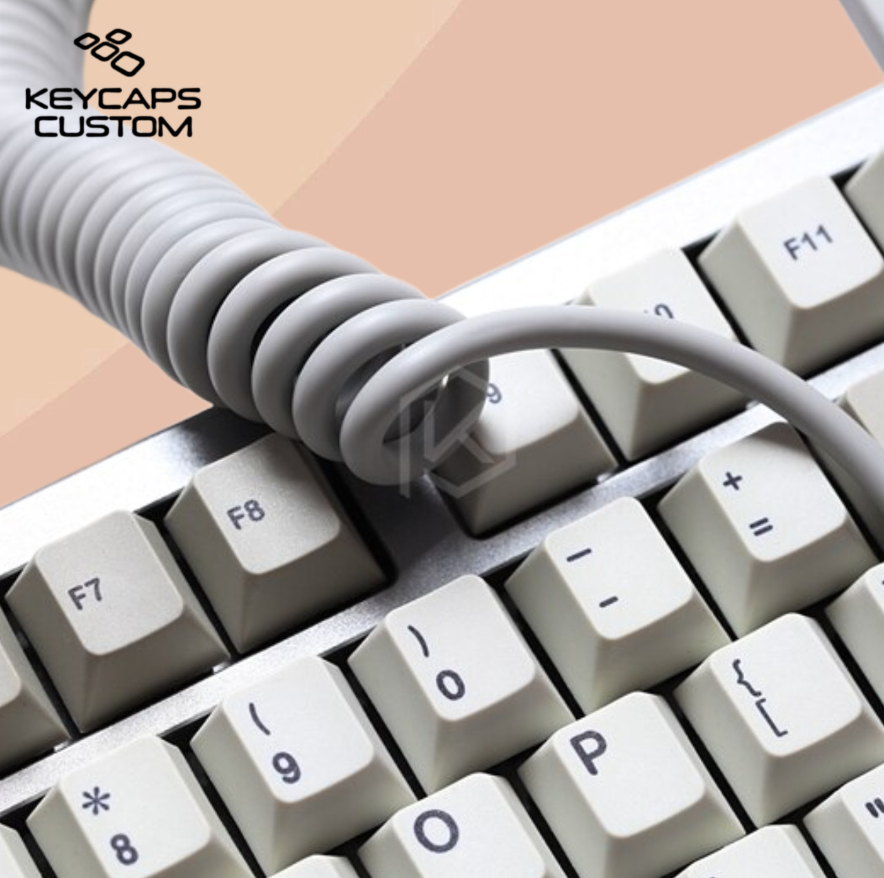 Customized Coiled Cable wire Mechanical Keyboard GH60 USB V2 for any ...