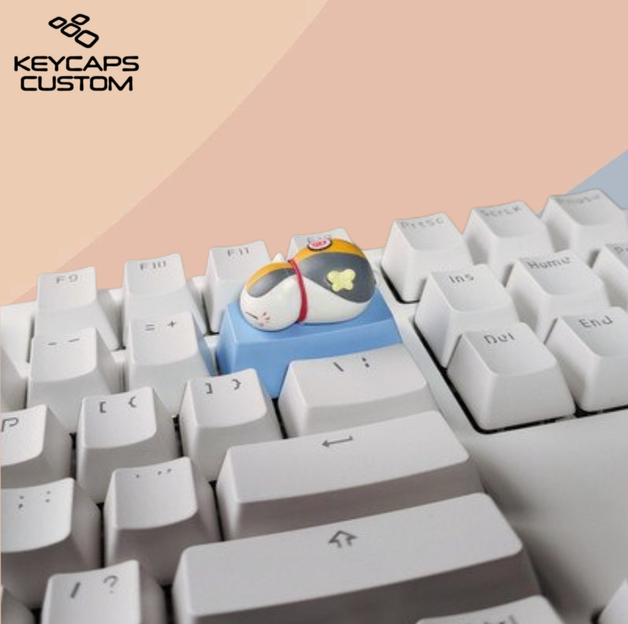 Backspace Little Cat Cute Customize keycap PBT 3D Mode