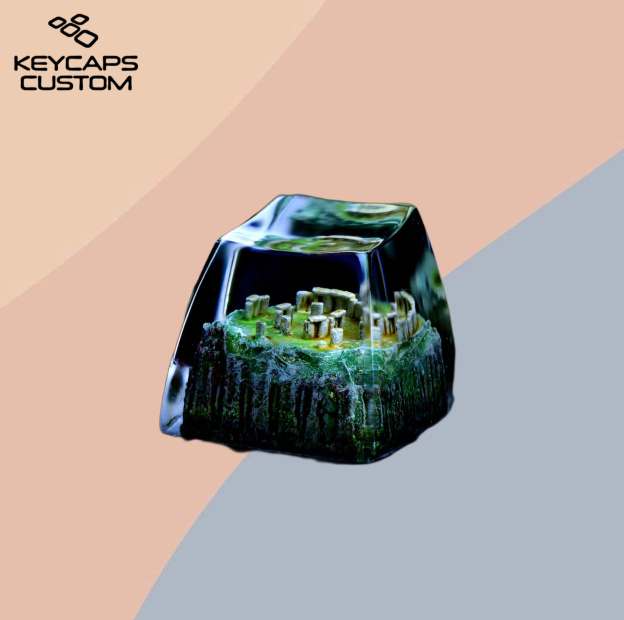 Stonehenge Resin Artisan Keycap Unique Handmade Gaming Keycap