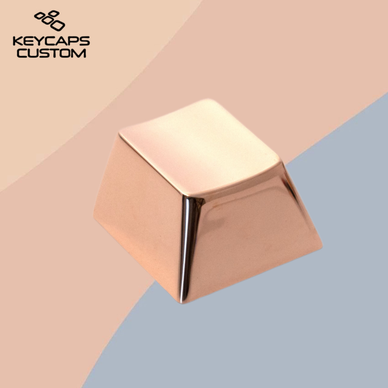 Rosegold Plated Solid Steel Artisan Metal Keycap Cherry MX Mechanical ...