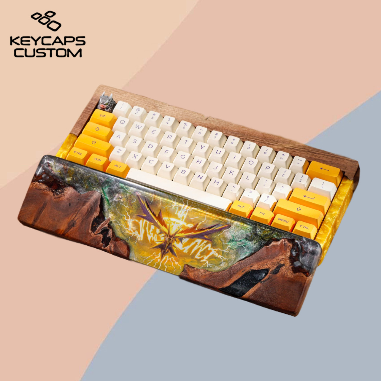 Pokemon Wood Keyboard Wrist Rest.