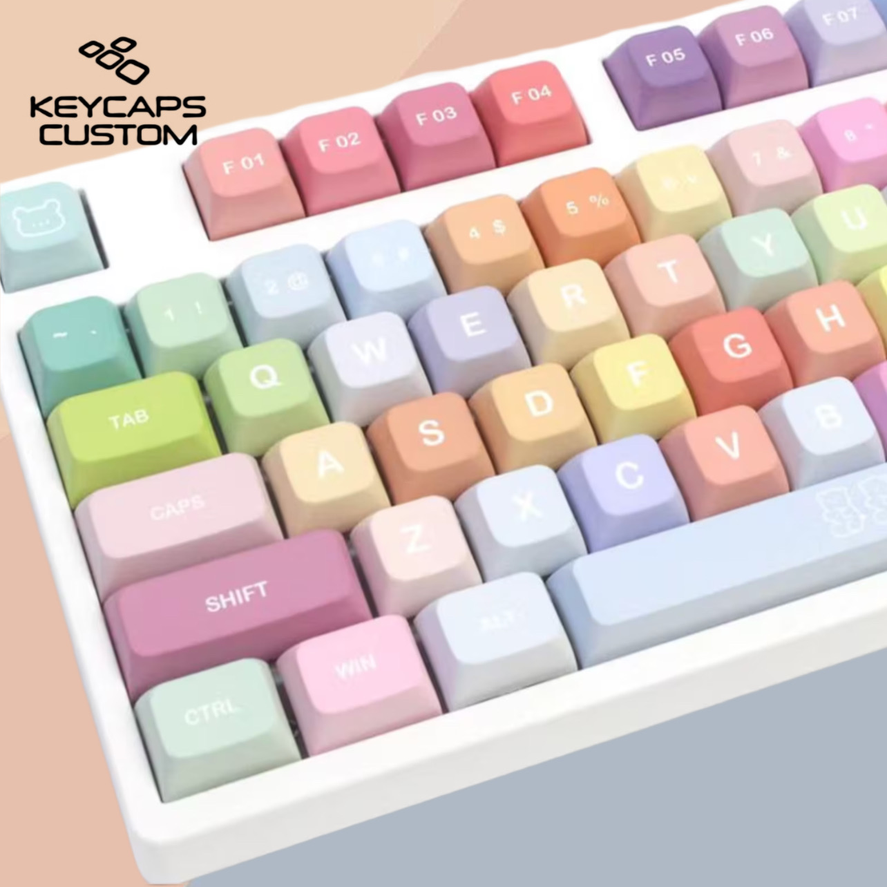 Colourful Candy Theme PBT Keycap set for Mechanical Keyboard