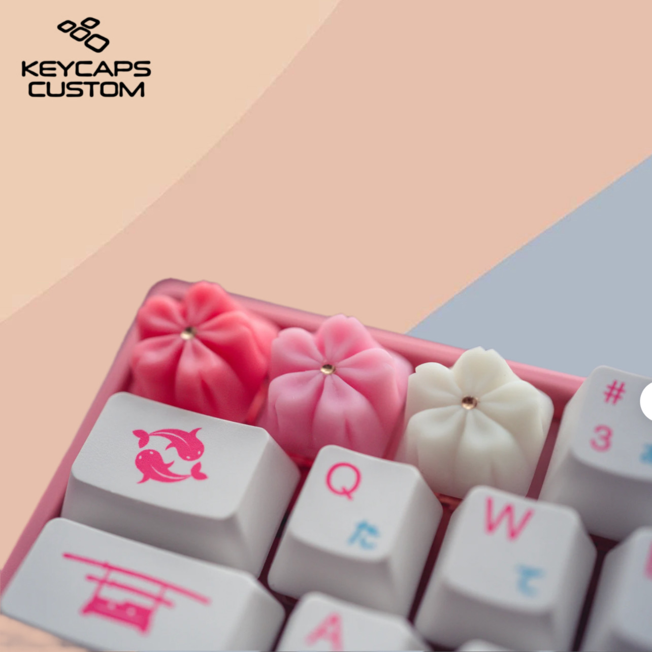 Sakura Artisan Keycap Cherry MX Mechanical Gaming Keyboards Cute Kawaii ...