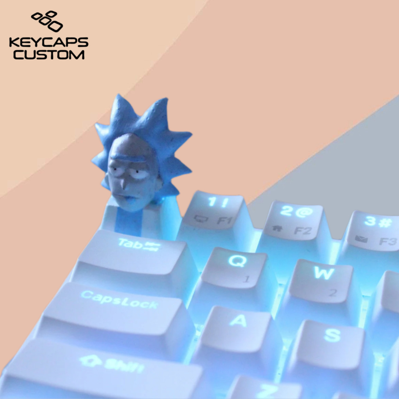 Rick and Morty Resin Keycap for Mechanical Keyboard