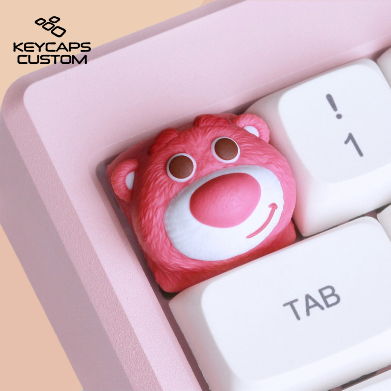 Pink Bear keycap (Lots-o'-Huggin' Bear inspired) - Artisan Keycap for ...