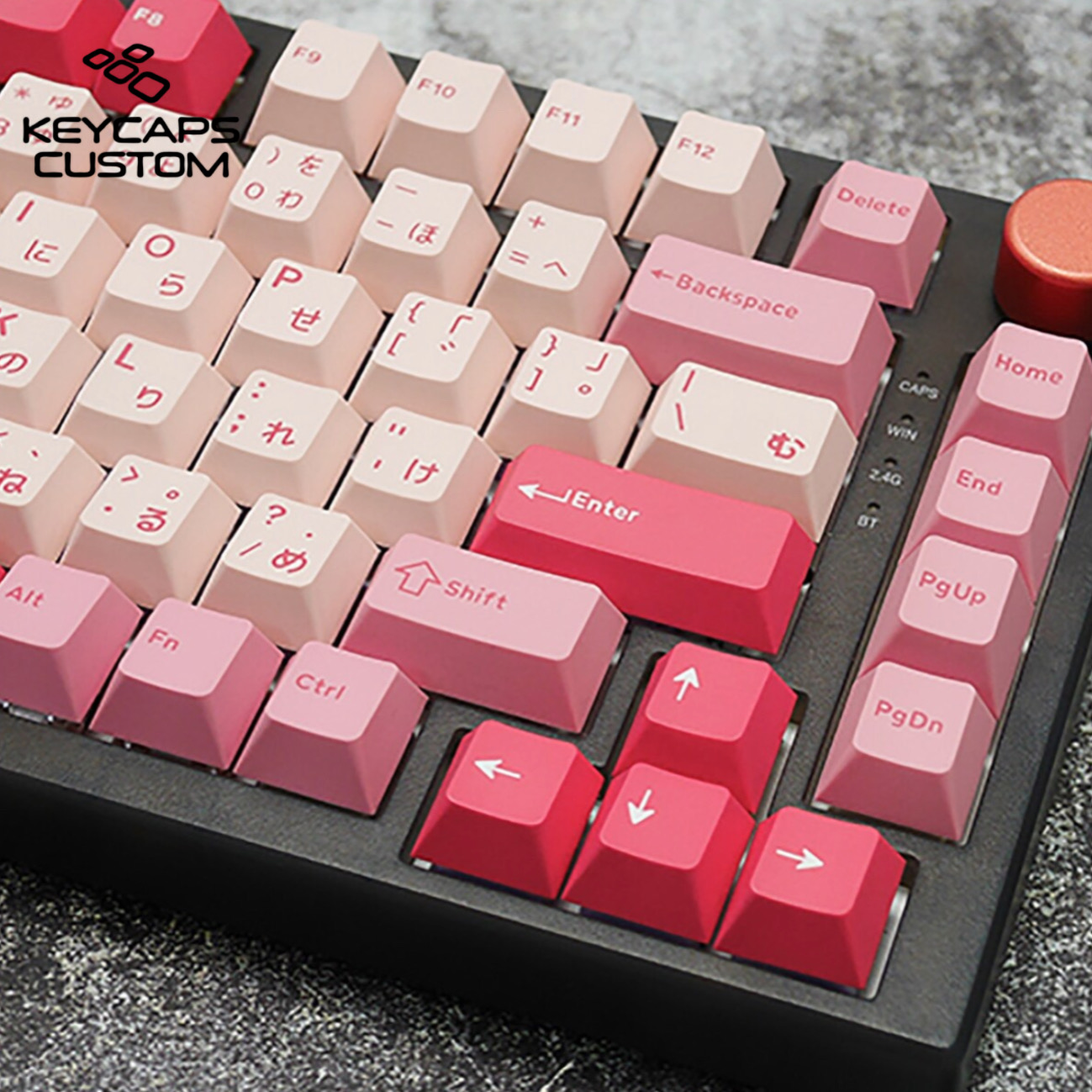 Pink White Theme Keycap Set