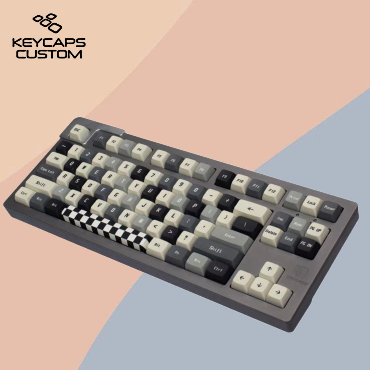 Black and White checkered theme Keycap set.