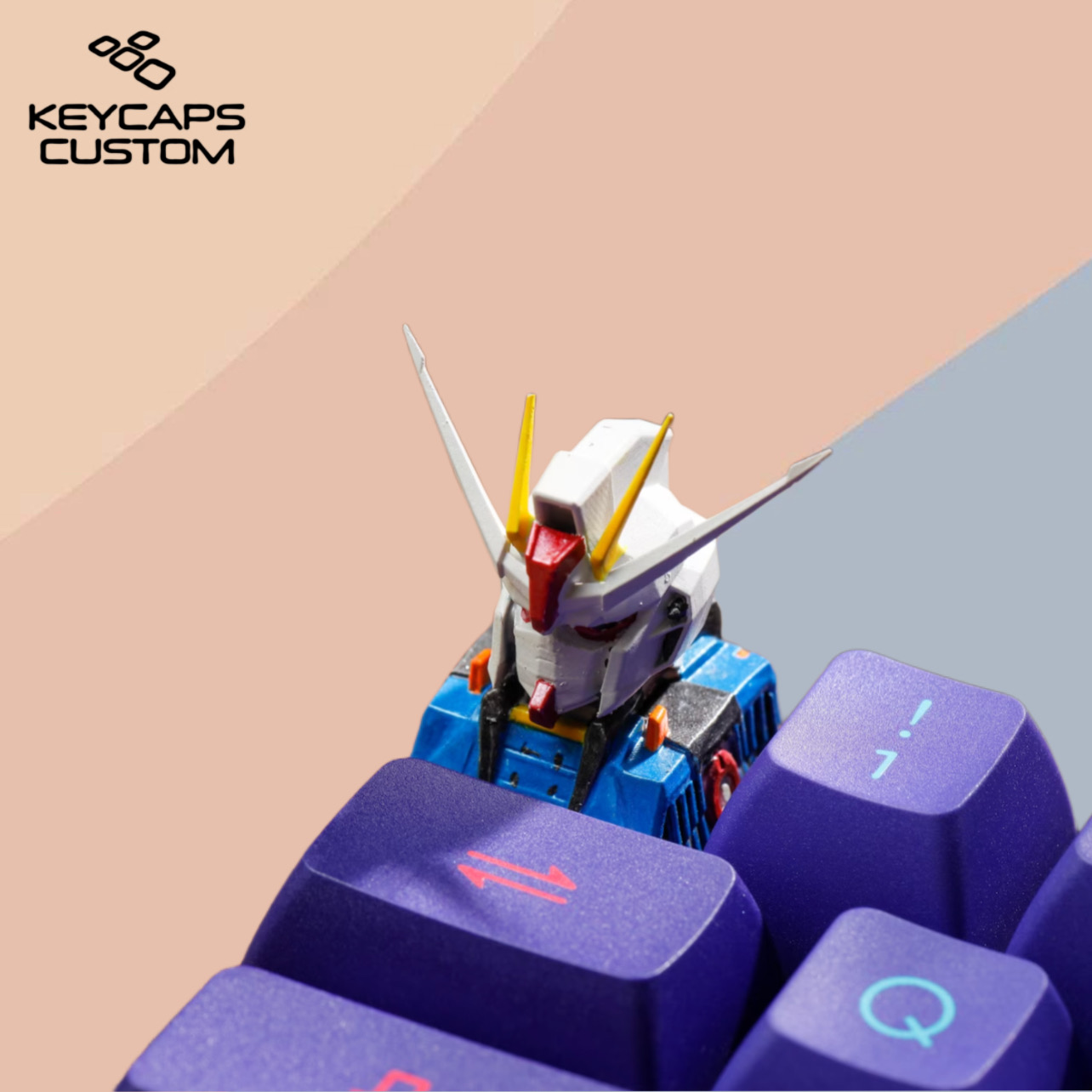 2- GUNDAM HEAD Keycap for Mechanical Keyboards