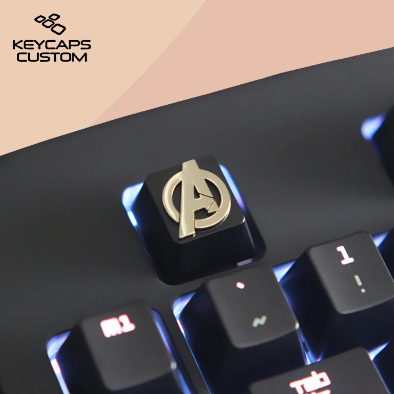 The Avengers Logo Keycap for MX Mechanical Keyboard