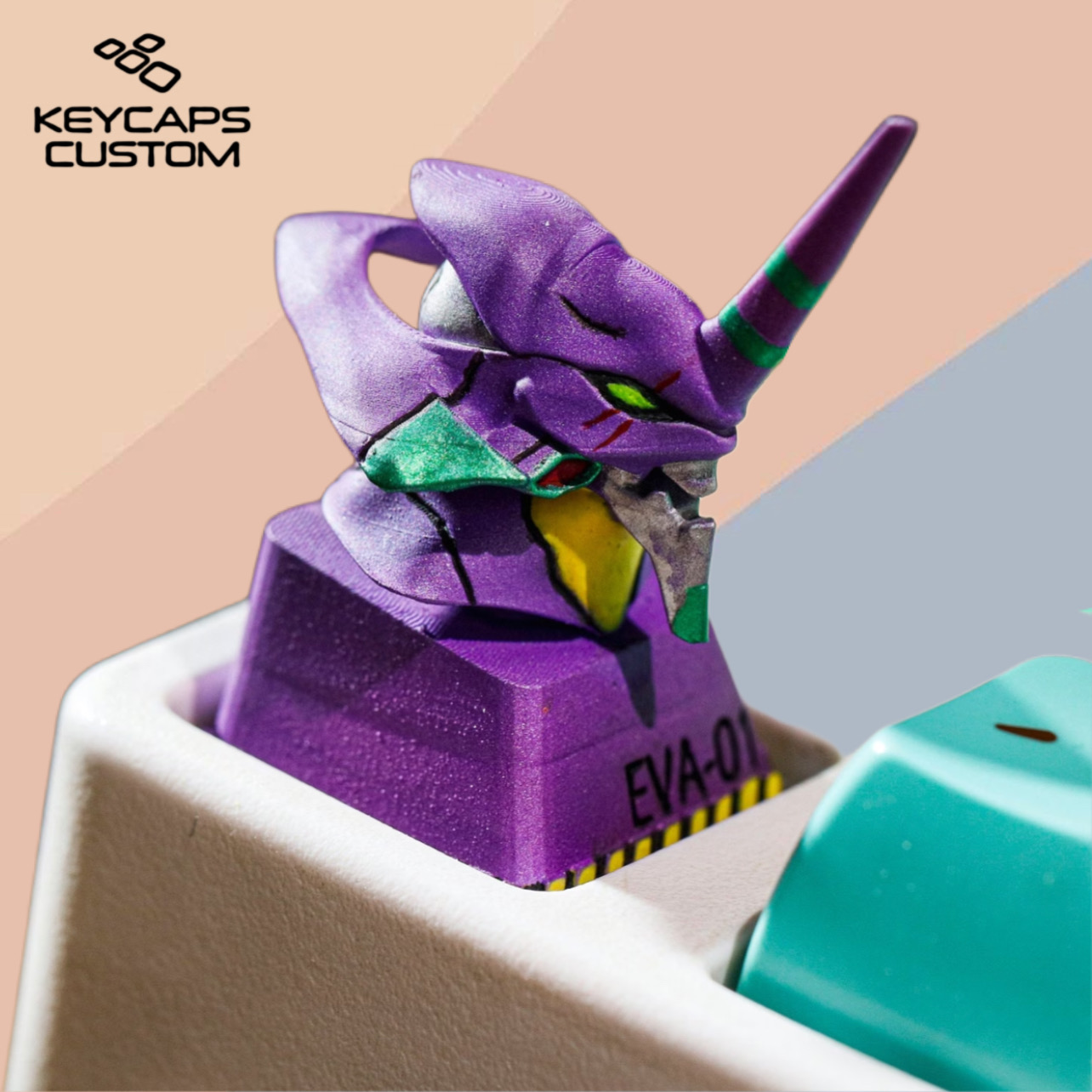 EVA Purple EVANGELION-01 Artisan Keycap for Mechanical Keyboard