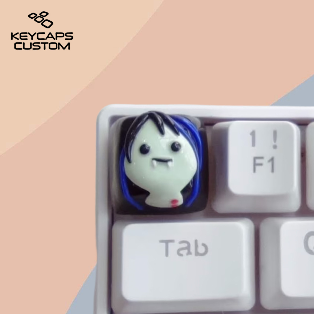 Marceline Vampire Adventure Time Artisan Keycaps for Mechanical Keyboard