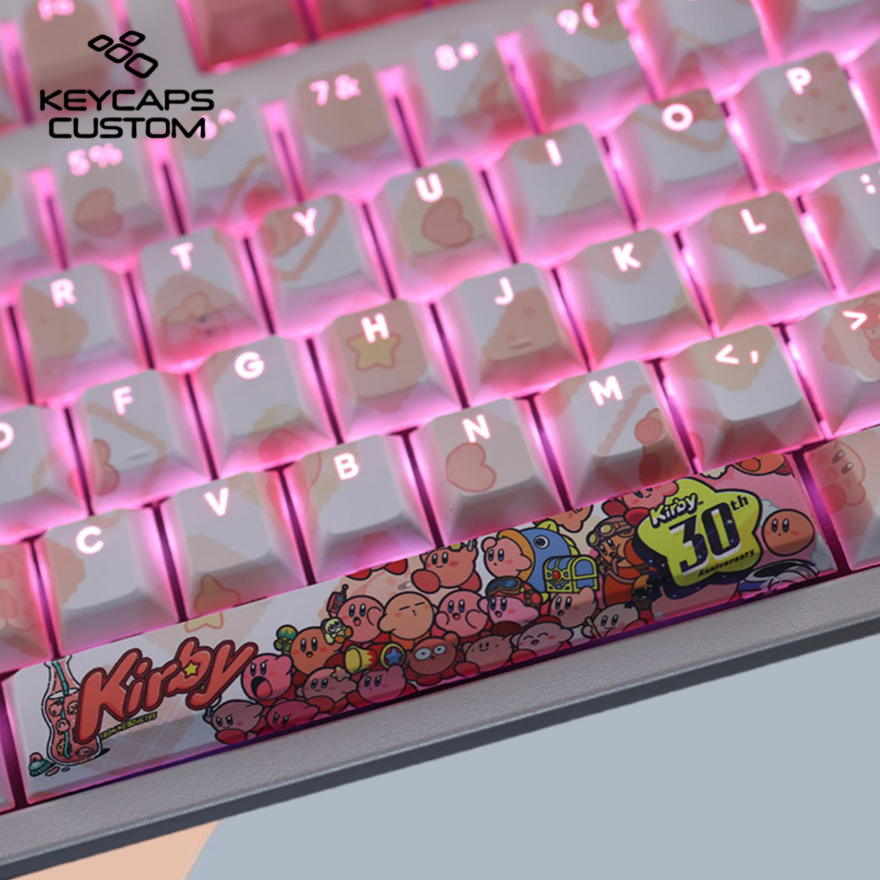 Kirby Theme PBT Cherry Profile Keycap Set for Mechanical Keyboard