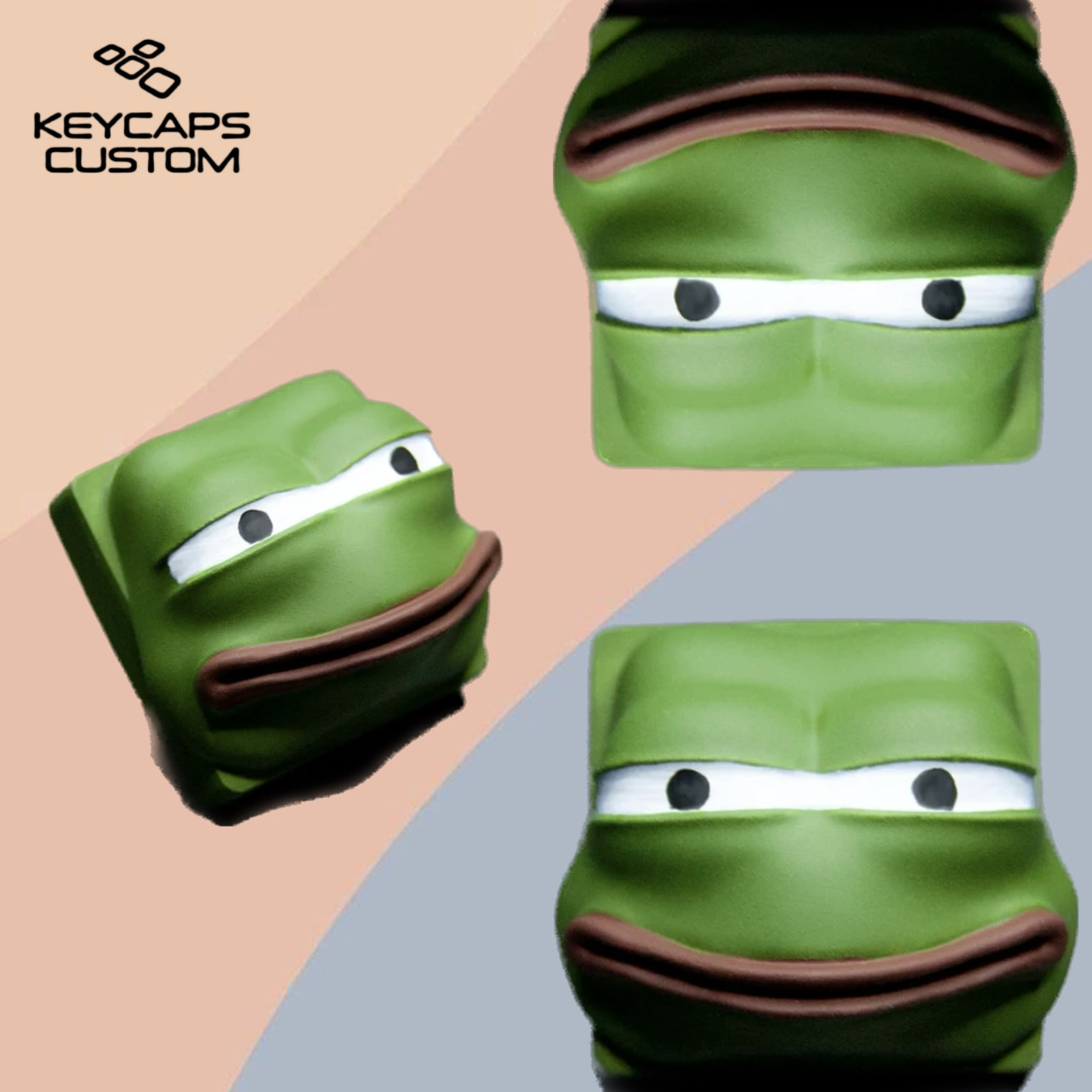 Pepe Smile Artisan Keycap for Cherry MX Keycap Mechanical Gaming Keyboards