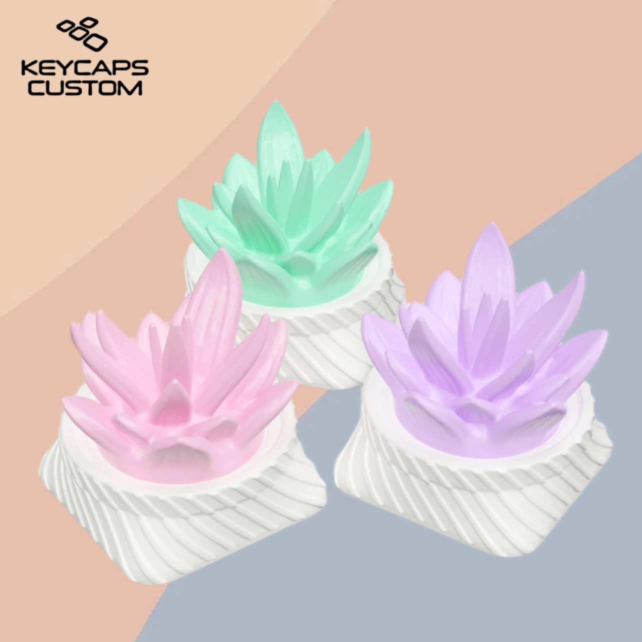 Aloe Plant Artisan Keycap Cherry MX Mechanical Gaming Keyboards