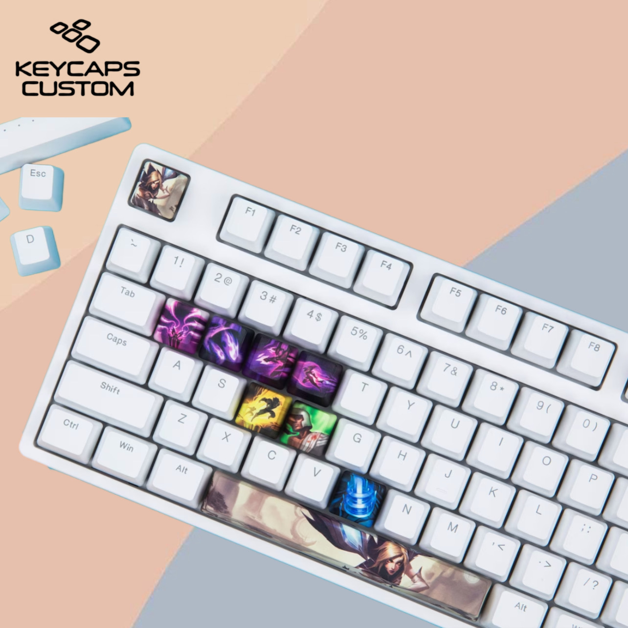 Kaisa - League of Legends Keycaps Cherry + OEM + XDA Profile