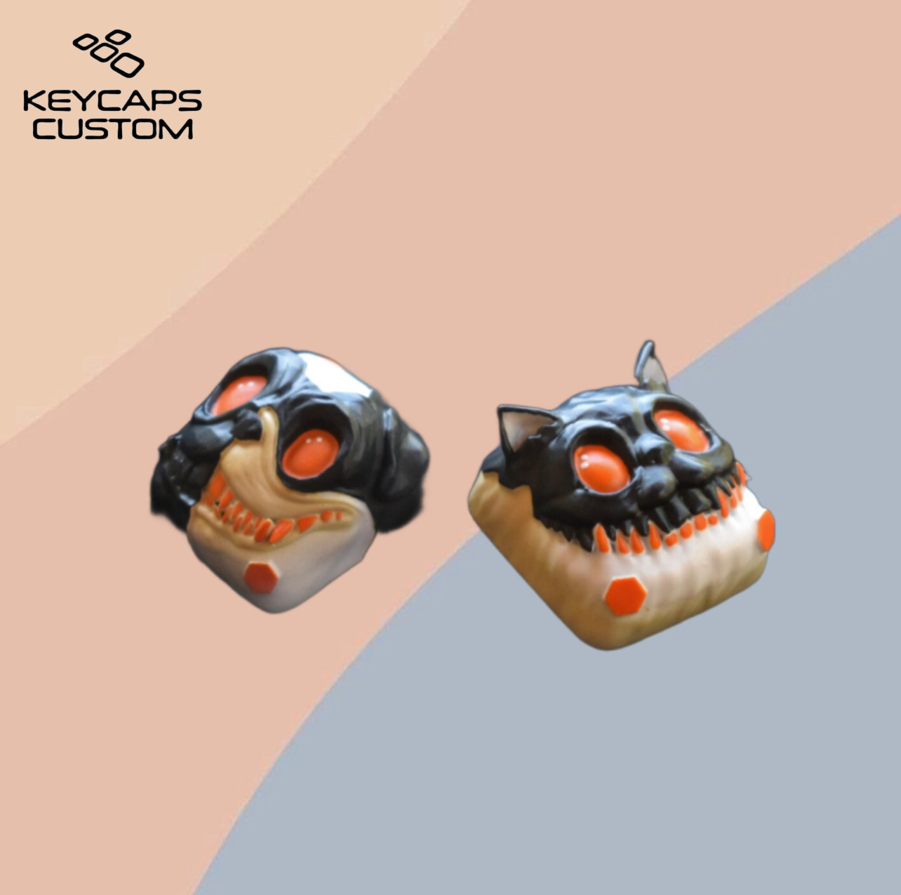 Mr Claws and Mr Brutus "GMK Carbon" Resin Keycap for Mechanical Keyboard