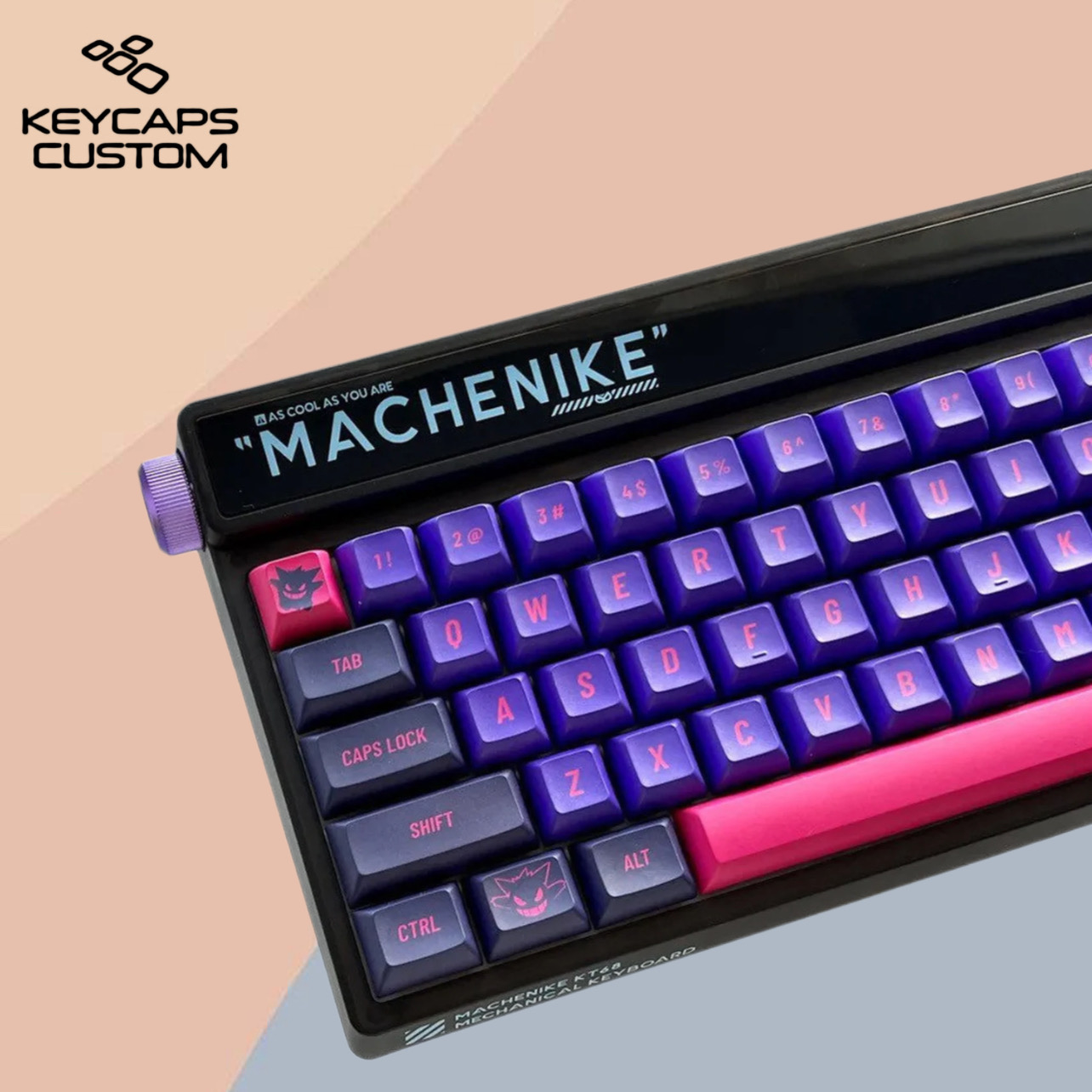 Pokemon Gengar Theme Custom Keycaps for Mechanical Keyboard