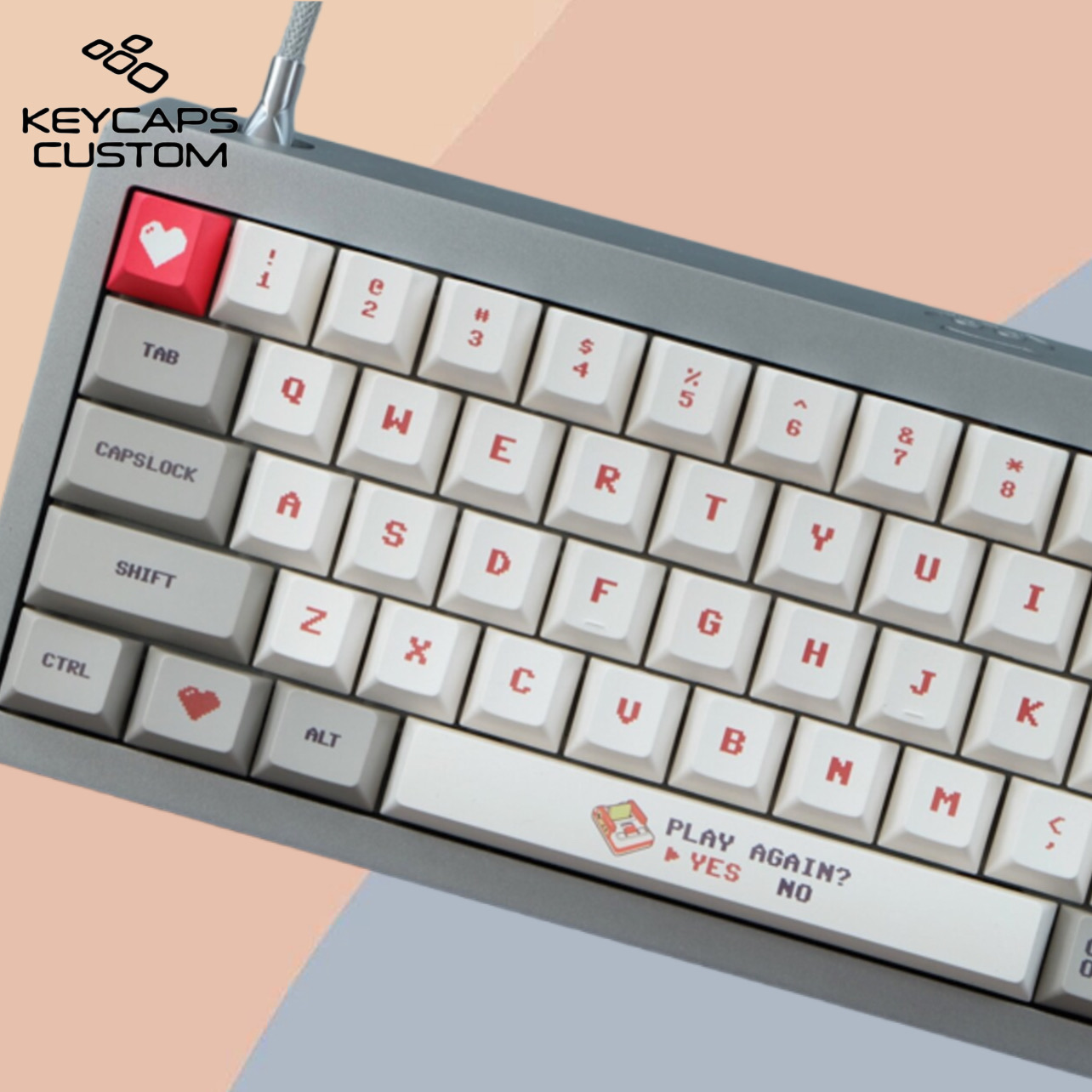 Cool Gameboy Mario Retro XDA PBT Keycap Set for Mechanical Keyboard