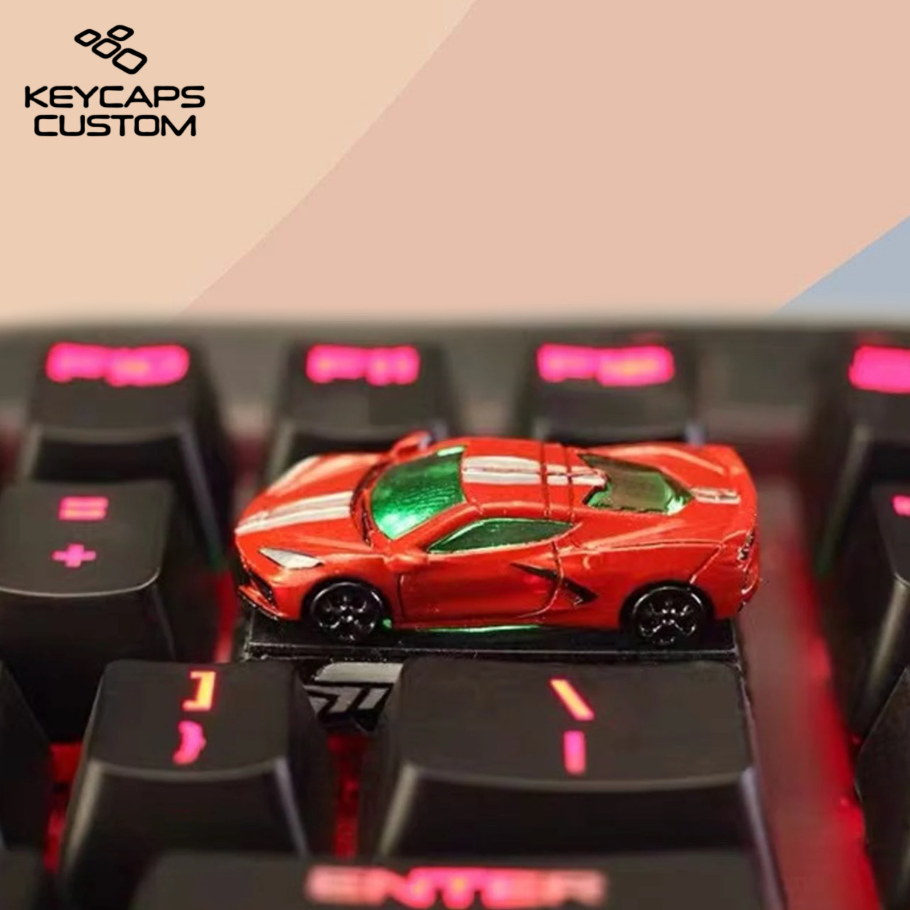 Racing Car Delete Keycap for MX switch Mechanical Keyboards