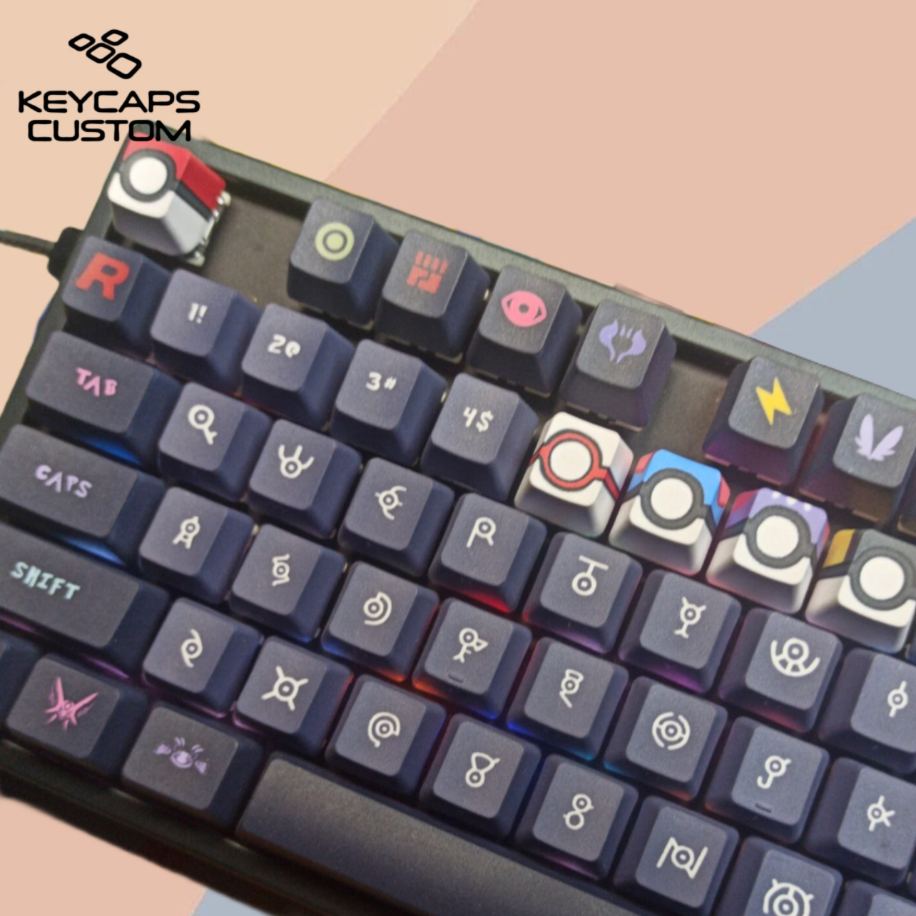 POKEMON Theme Keycap Set for Mechanical Keyboard