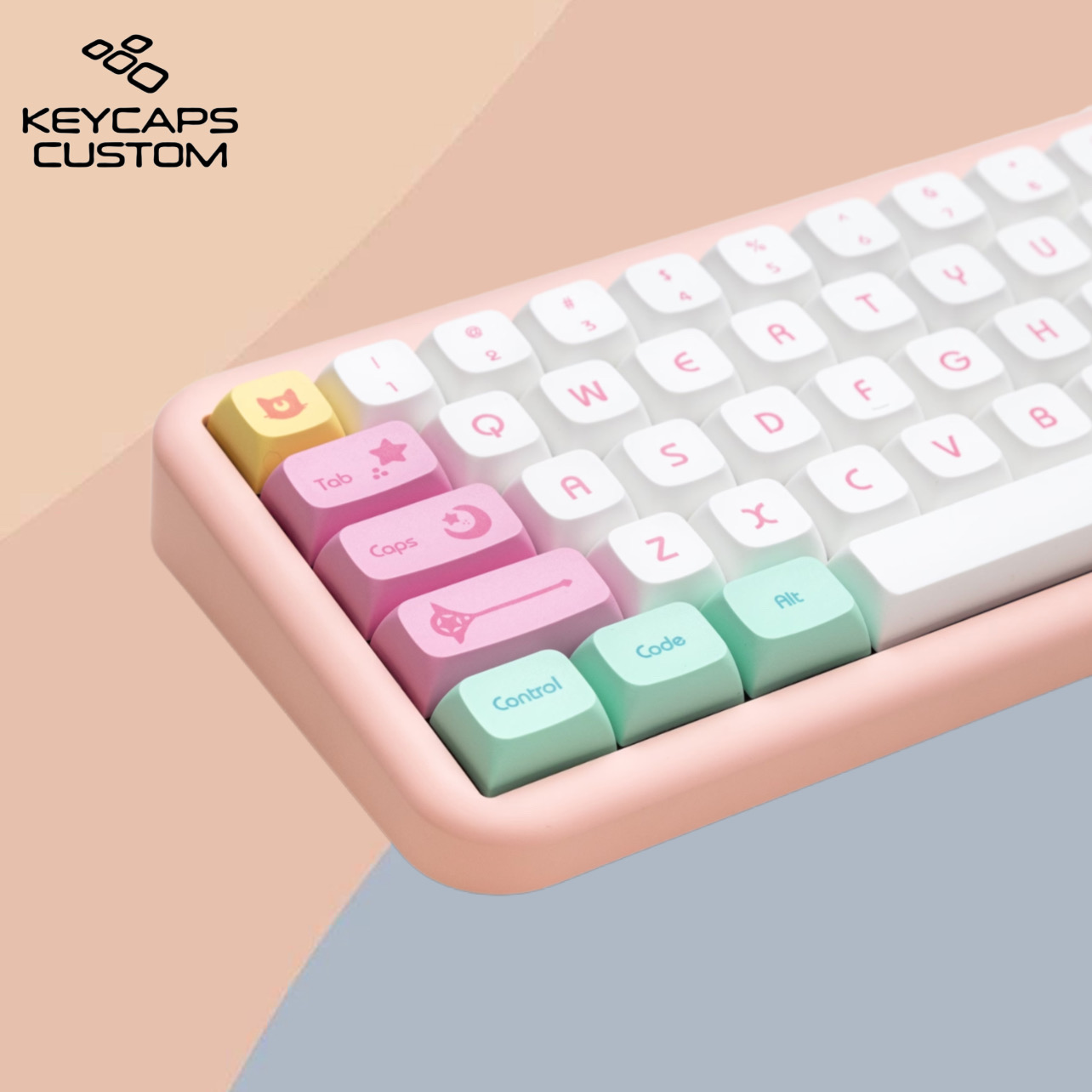 Pink Magic Girl Cute XDA PBT Keycap Set for Mechanical Keyboard