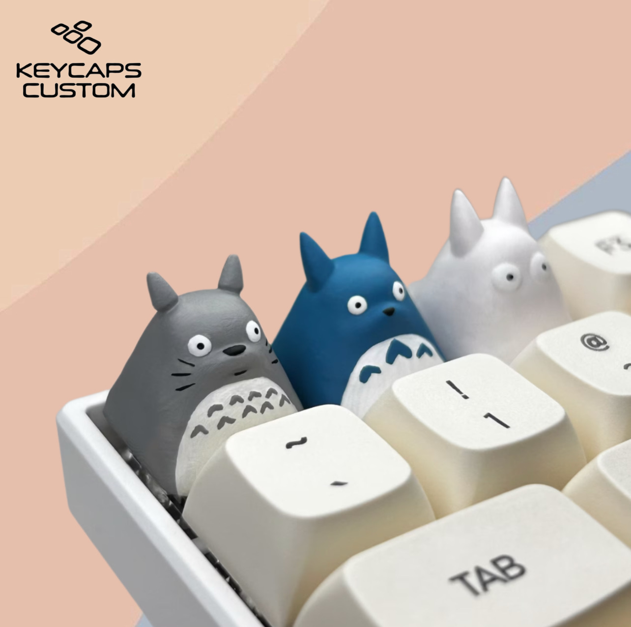 Totoro Artisan Keycaps for MX Style Keyboard