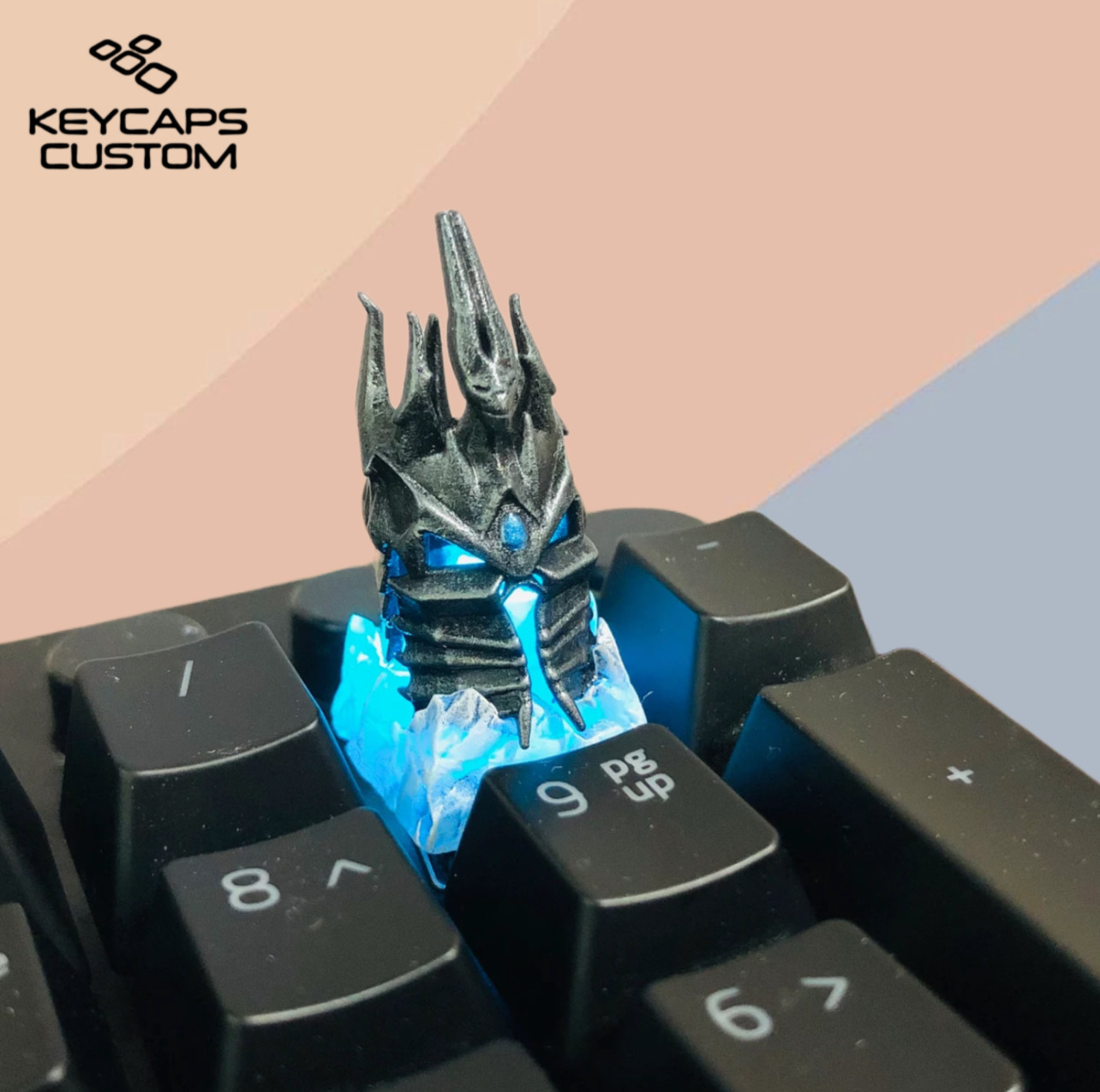 The Lich King Helmet Keycap for MX Switch Mechanical Keyboard
