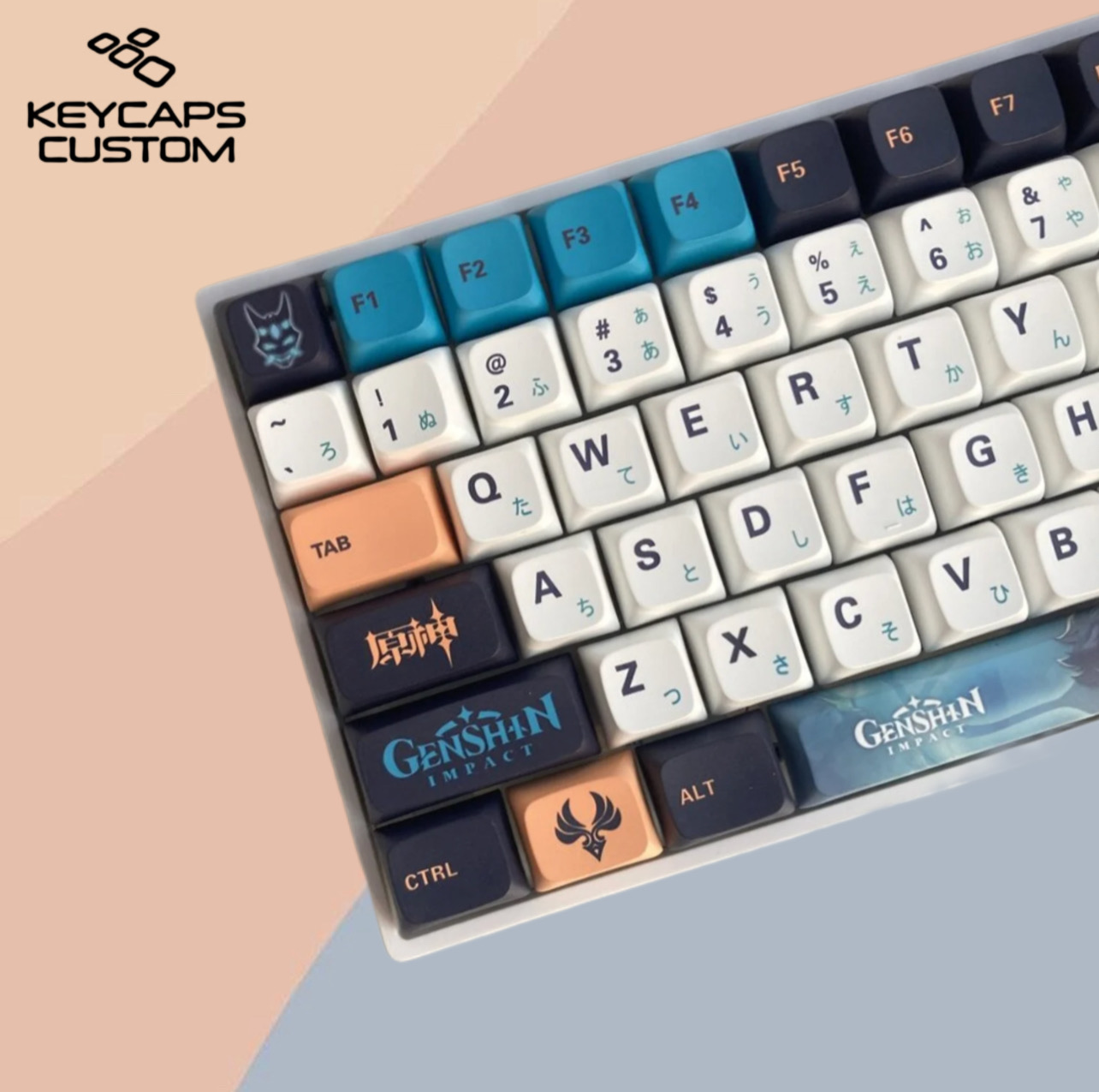 Genshin Impact Xiao Cool XDA Keycaps Set for Mechanical Keyboards