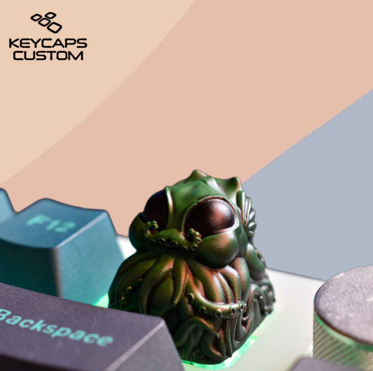 Cuthulu Octopus Terror Below Artisan Keycap