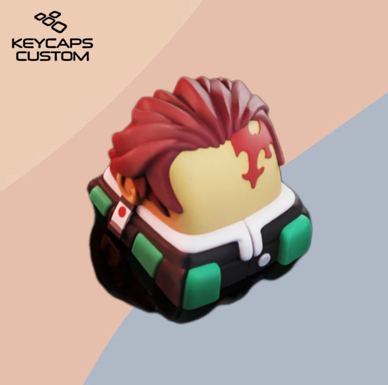 Tanjiro Demon Slayer Keycap for Mechanical Keyboard