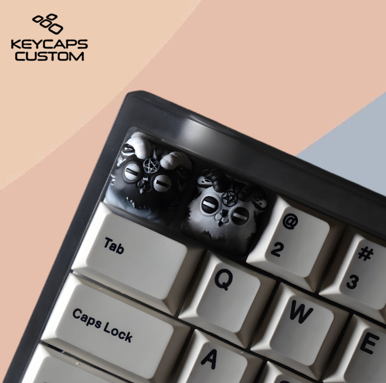 Satanic Cute Goat Resin Keycap for Mechanical Keyboards