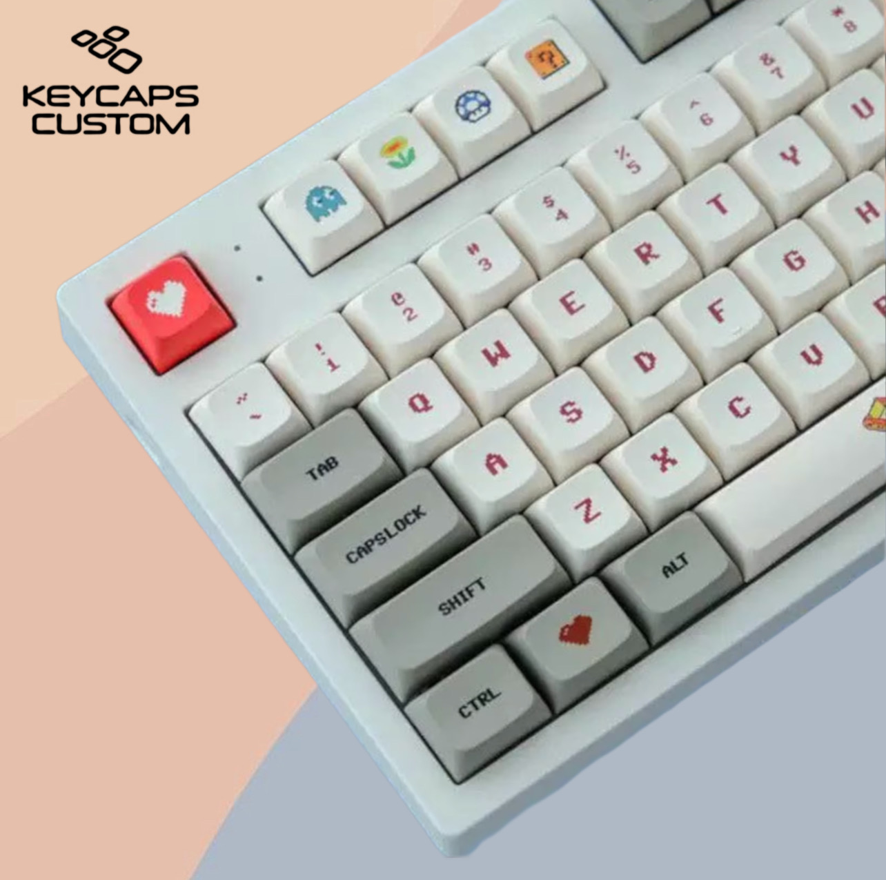 “Pixels” Theme Custom Keycaps Set For Mechanical Keyboard High Quality ...