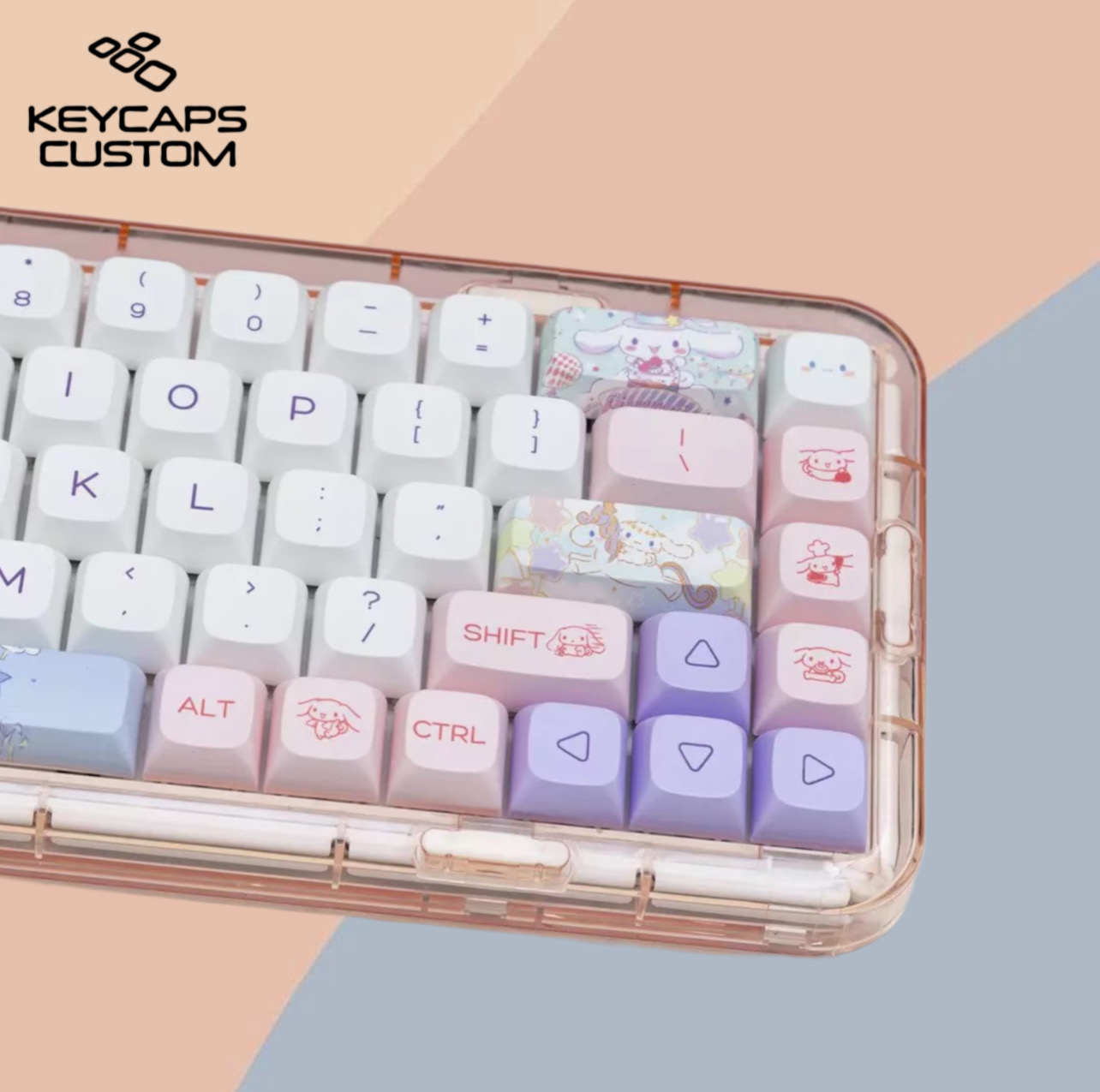 “Cute Dog” Custom Keycaps Set For Mechanical Keyboard