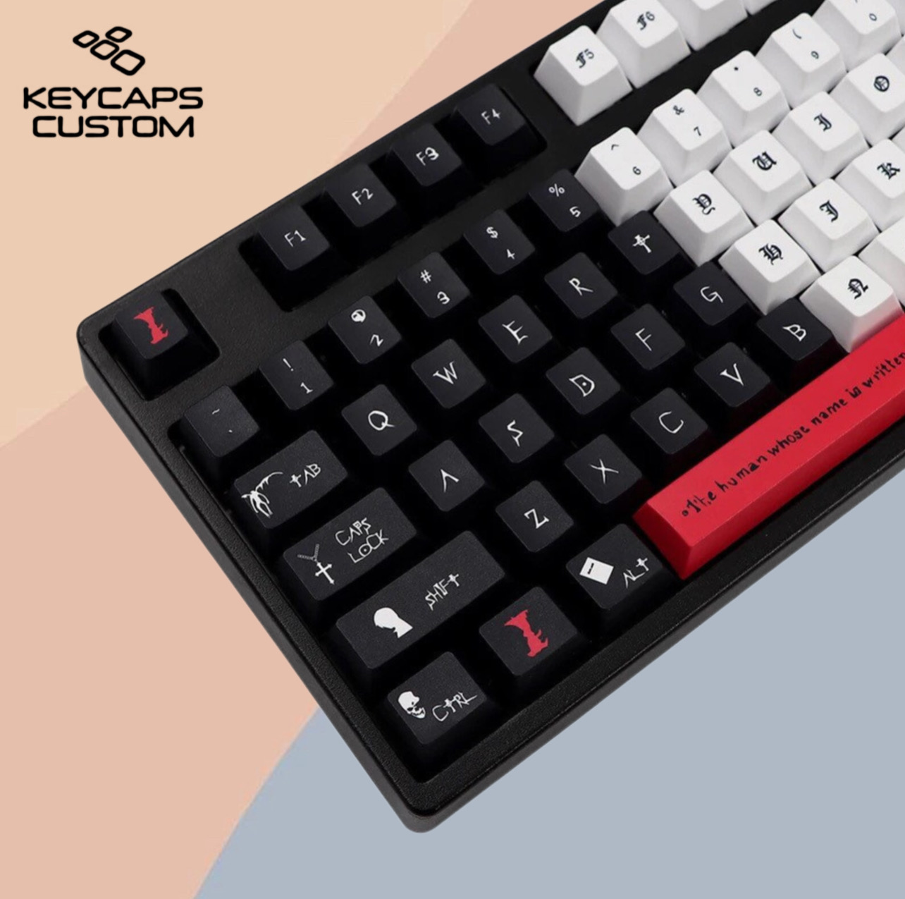 Anime Death Theme Custom Keycaps Set For Mechanical Keyboard