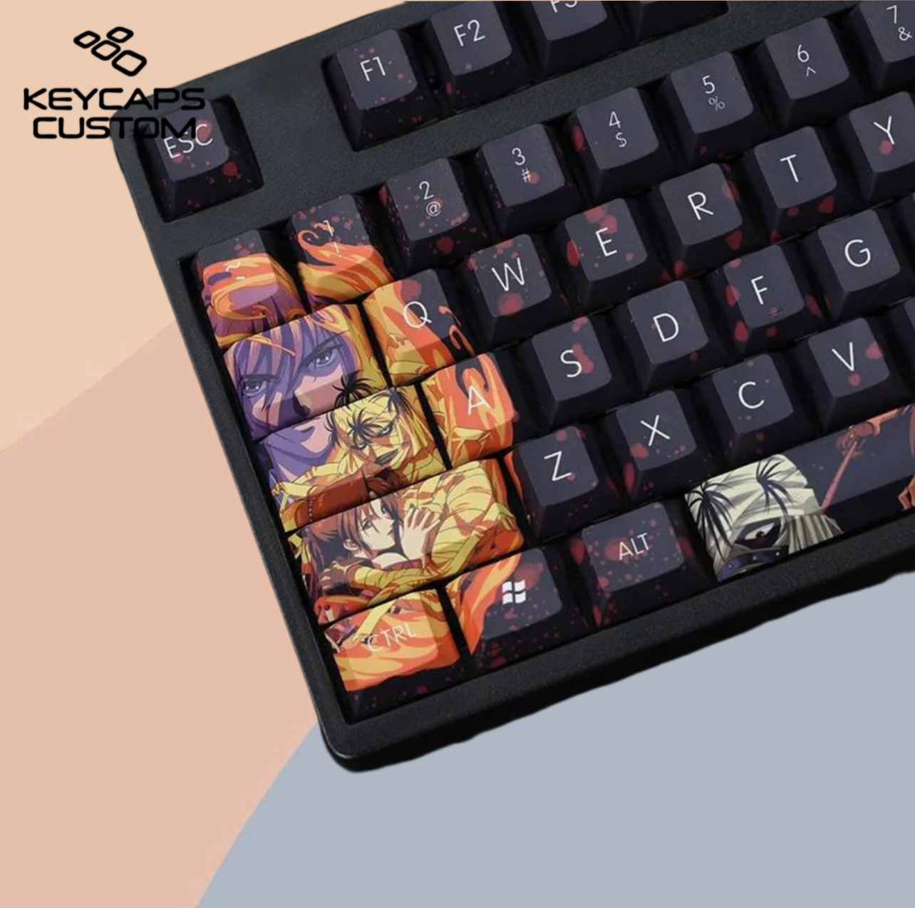 Anime Kenshin Theme Custom Keycaps Set For Mechanical Keyboard