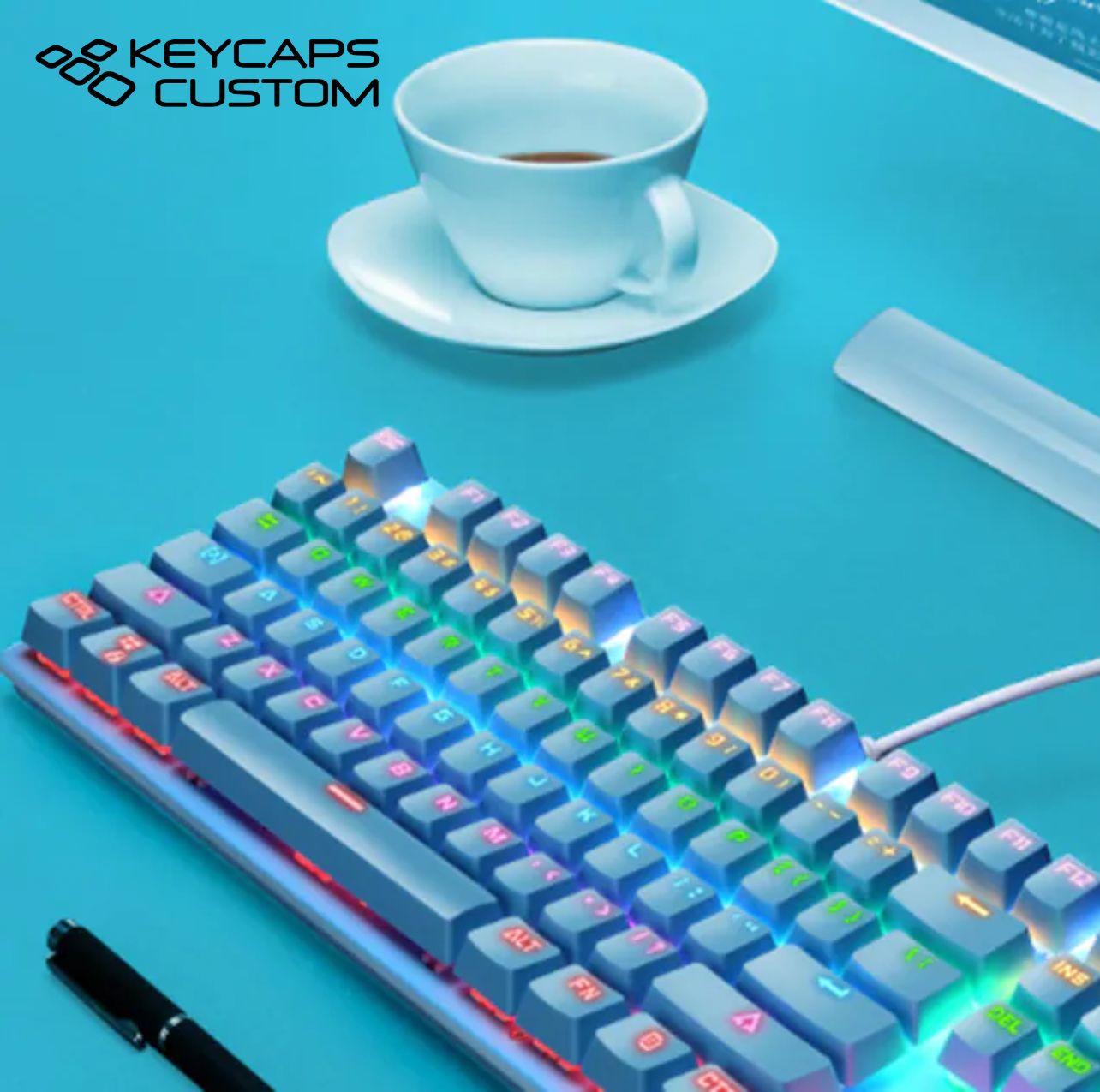 87pcs, Candy Color Theme Keycaps, Translucency Profile Keycap, OEM ...
