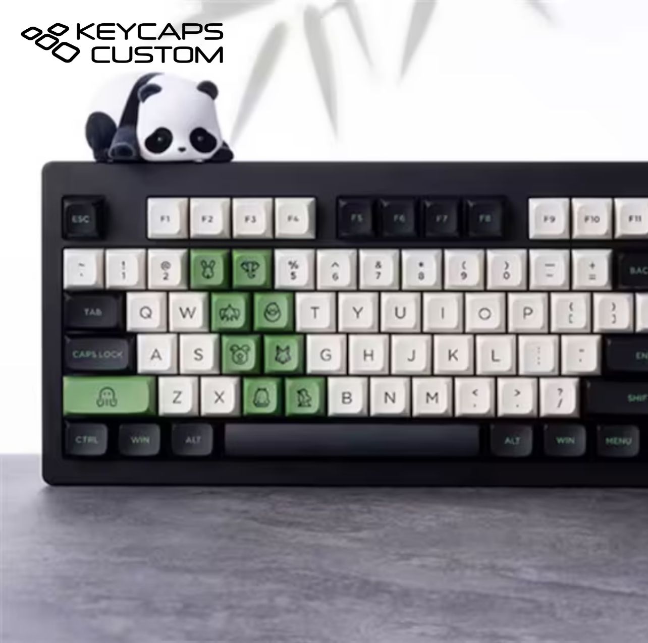227pcs, Cute Panda Color Theme Keycap Set, Cute Keycaps, MDA Profile ...