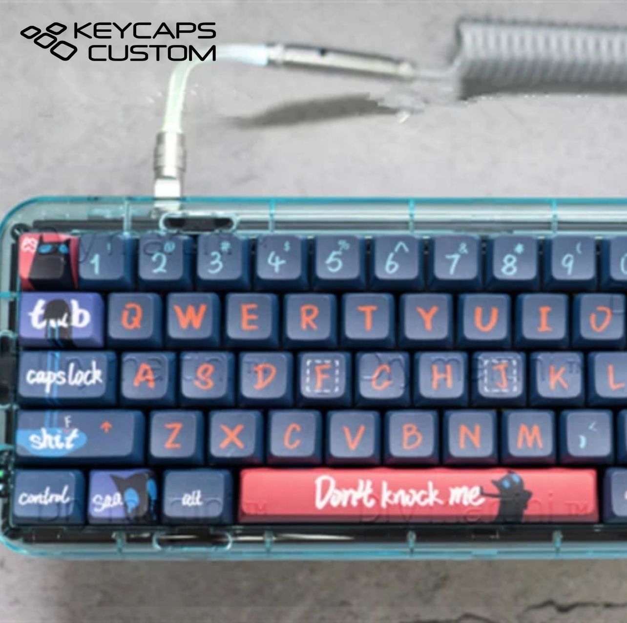 141pcs, Emotional Black Cat Theme Keycap Set, Cute Animal Keycaps, PBT ...