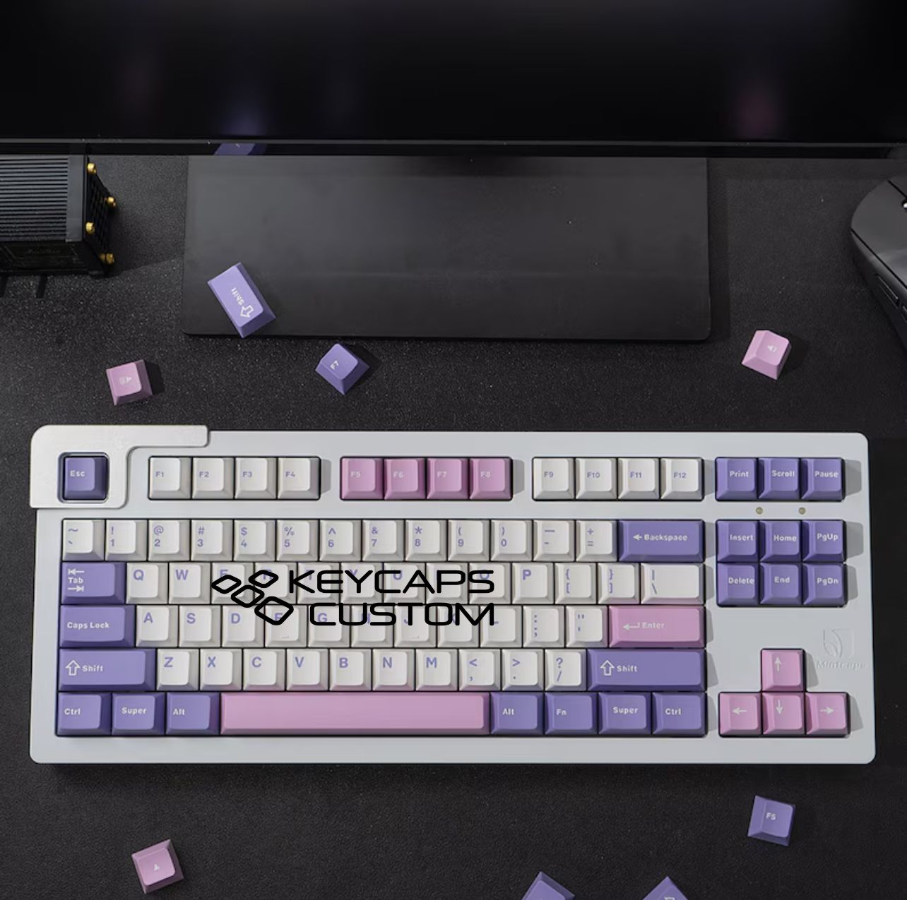 171PCS Purple Pink Theme Keycap Set, Cherry Keycaps, PBT Keycaps ...
