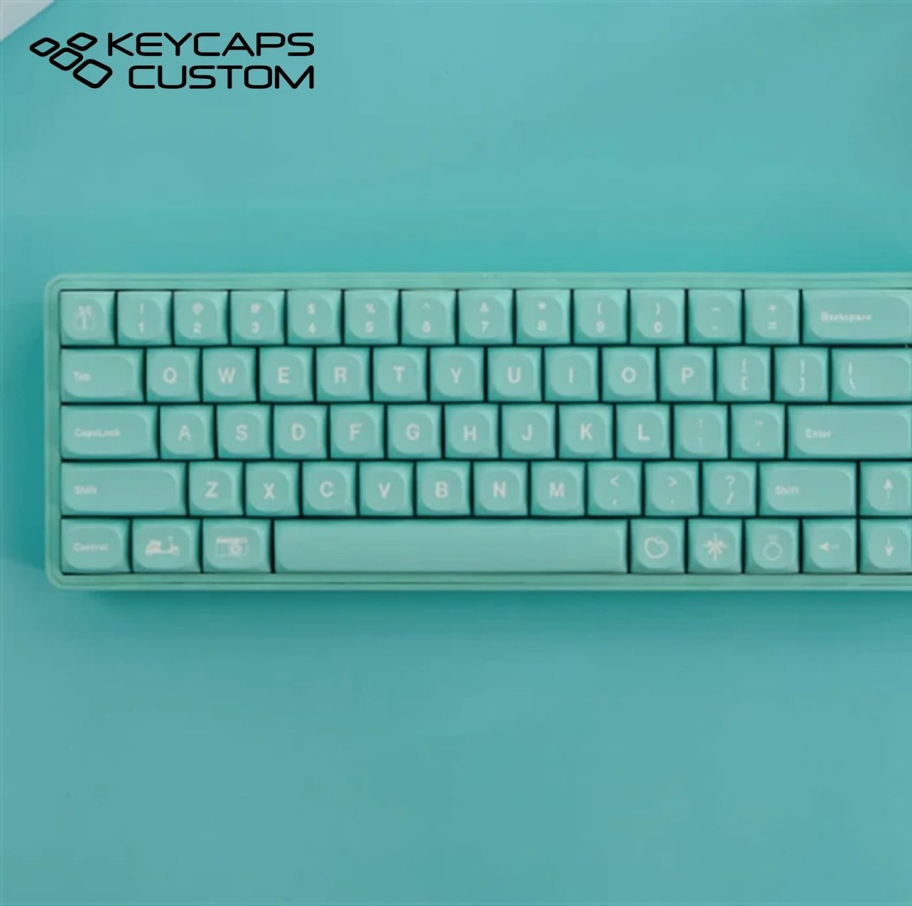 119pcs, Sweet Sky Blue Themed Keycap Set, MA Keycap, PBT Keycap ...