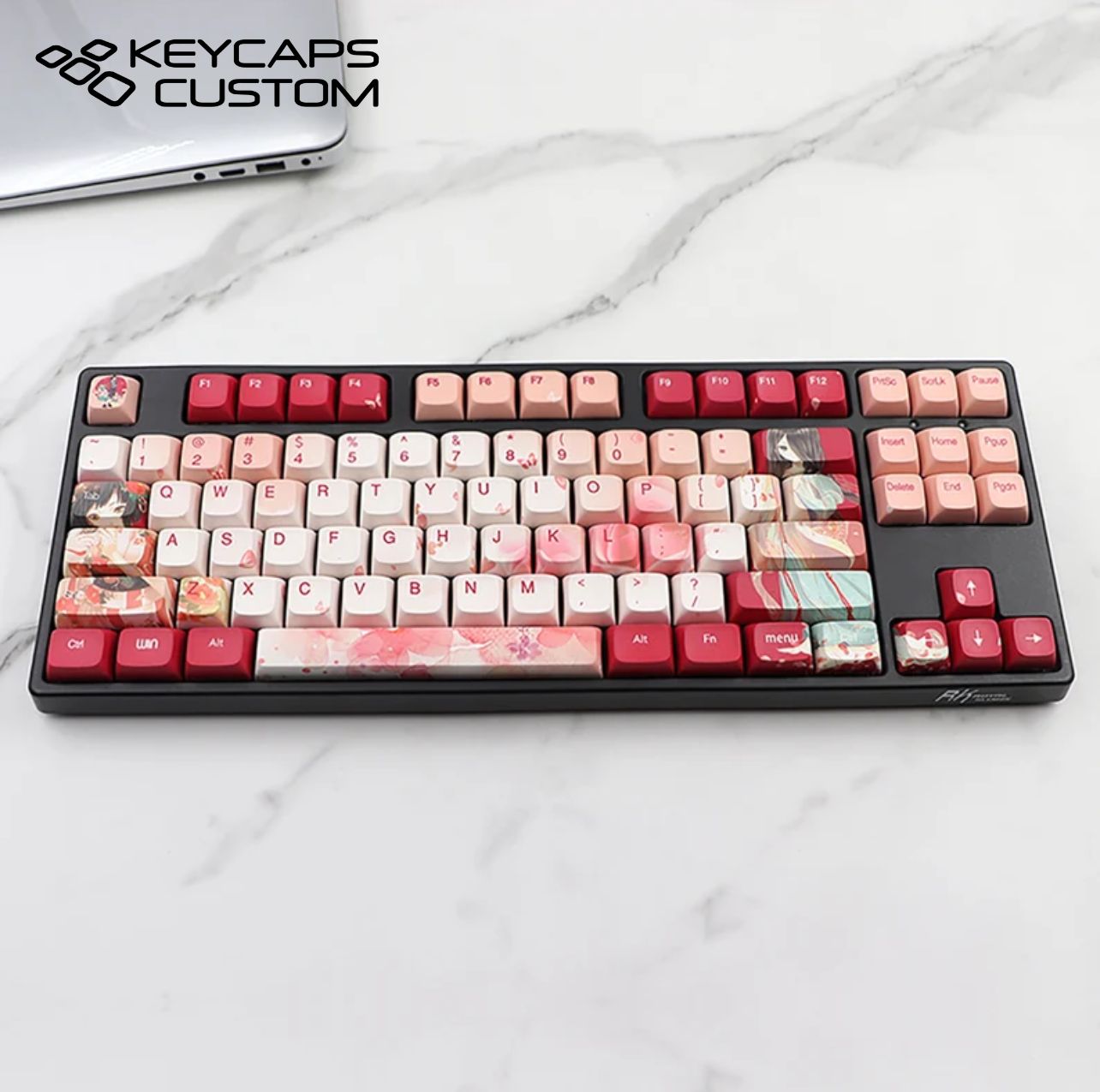 108pcs Vintage Sakura Theme Keycap Set, Kawaii Anime keycaps, Game ...